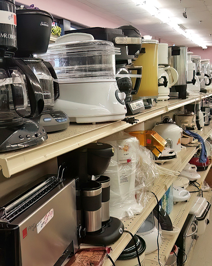 Coffee makers, rice cookers, and kitchen gadgets galore! The small appliance section is where kitchen dreams and counter space nightmares are born.