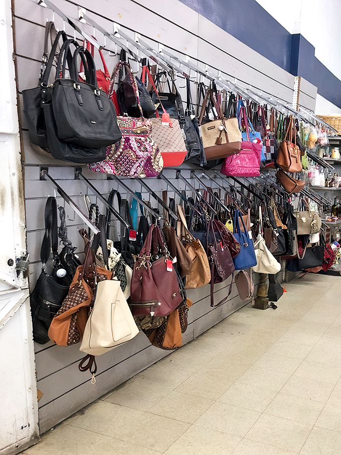 Handbag heaven! Designer dreams hang within reach of everyday budgets&mdash;like a fashion fantasy with sensible price tags.