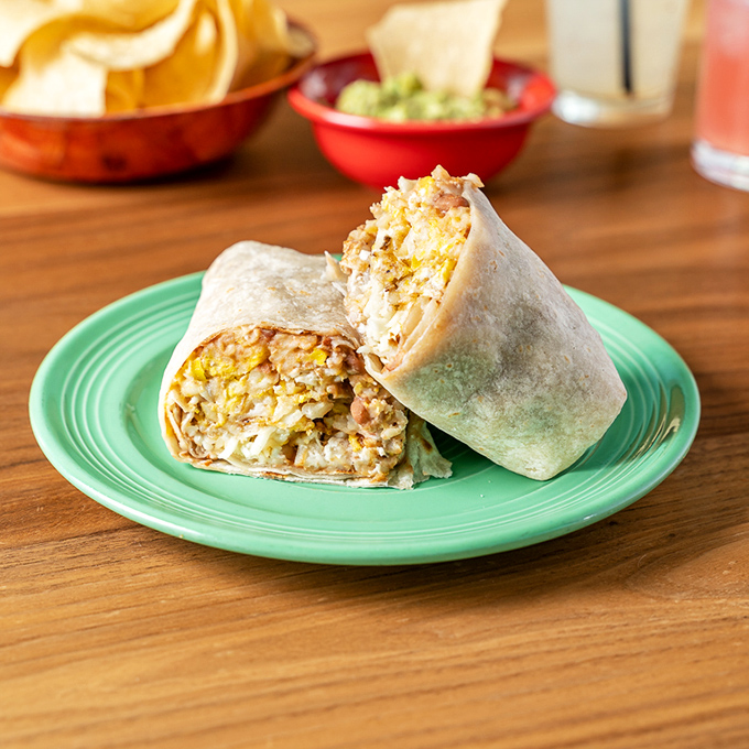 Breakfast reimagined. This morning burrito makes cereal look like it's trying to get picked last for dodgeball&mdash;sad, pale, and woefully unprepared.