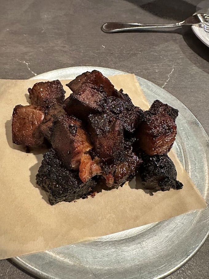 Burnt ends: the barbecue equivalent of hitting the jackpot. These caramelized brisket nuggets are what meat lovers see when they close their eyes and dream.