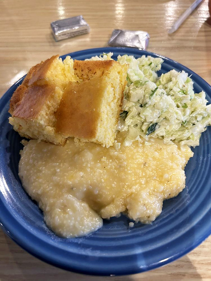 Creamy cheese grits so rich and comforting, they'll transport you straight to culinary heaven.