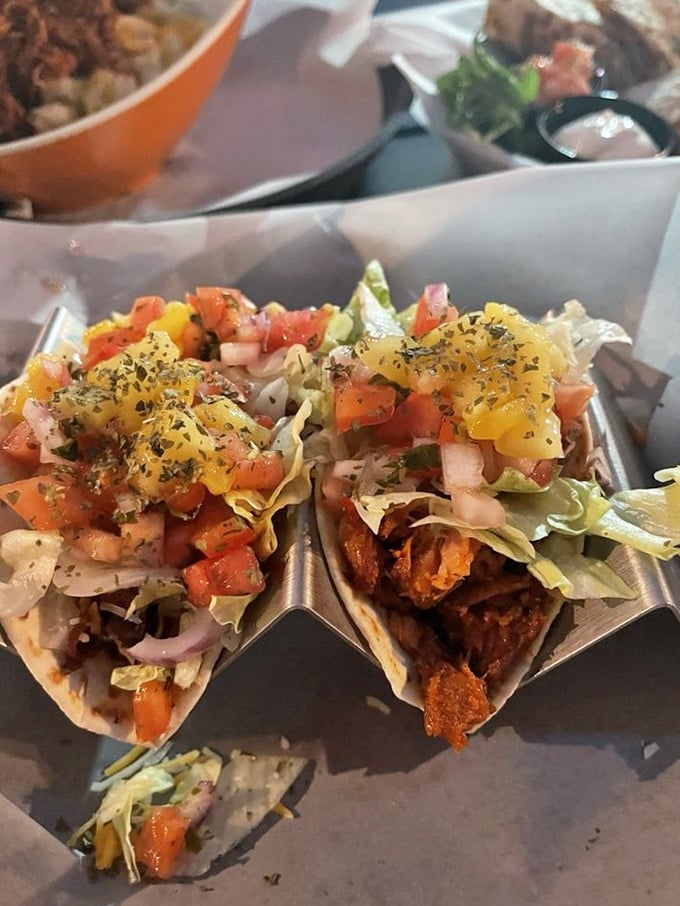 These tacos don't need a passport to deliver authentic flavor. Fresh, vibrant, and ready for their close-up&mdash;or your immediate consumption.