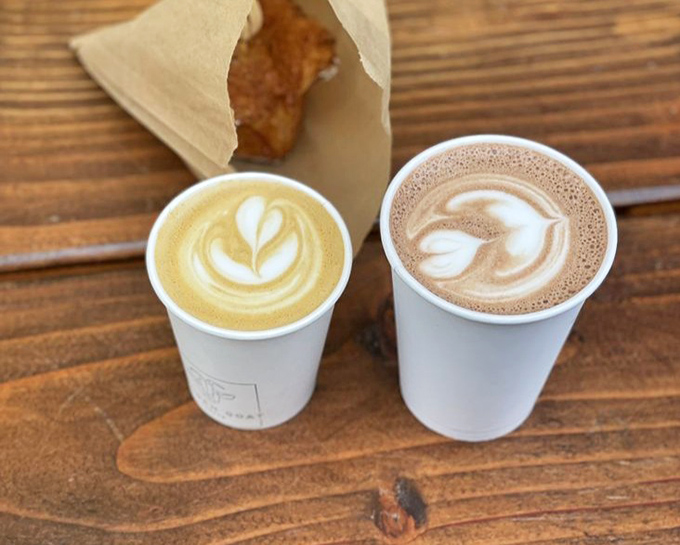 Coffee art that's almost too pretty to drink. Almost. These meticulously crafted lattes prove that visual appeal and flavor can coexist beautifully.