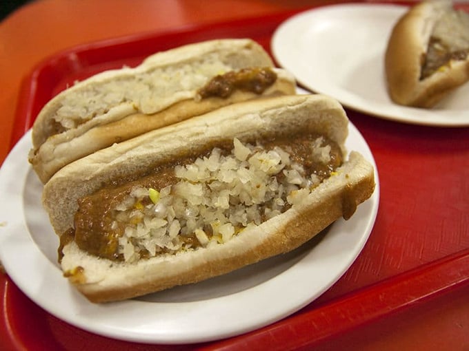 The star of the show in all its glory. That signature chili sauce isn't trying to be fancy&mdash;it's just trying to be the best version of itself.