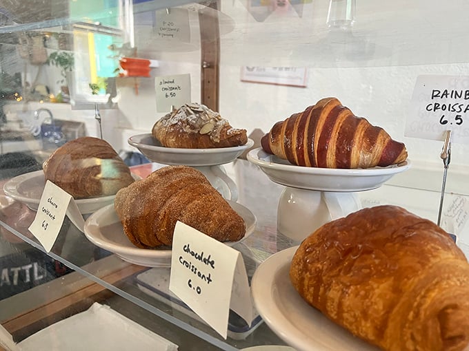 These croissants have achieved the impossible: plant-based butter lamination that would make a French pastry chef question everything they thought they knew.