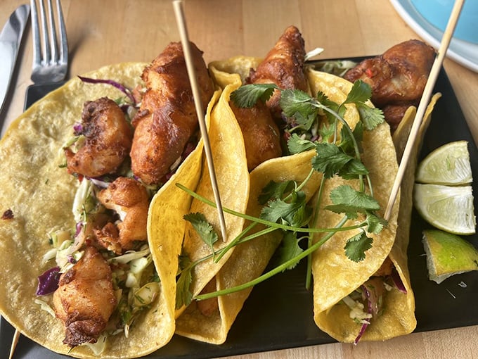 These fish tacos aren't just good&mdash;they're tell-your-friends-and-plan-your-next-visit good. Crispy, zesty perfection wrapped in hand-held happiness.