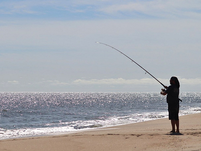 The ultimate patience test with the tastiest reward. This angler knows the best conversations happen between casts.