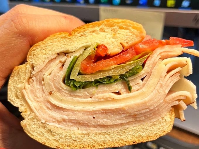 Layer upon glorious layer of thinly-sliced deli meat, a testament to the other royal subjects in Steve's kingdom. The hoagie: cheesesteak's equally noble cousin.