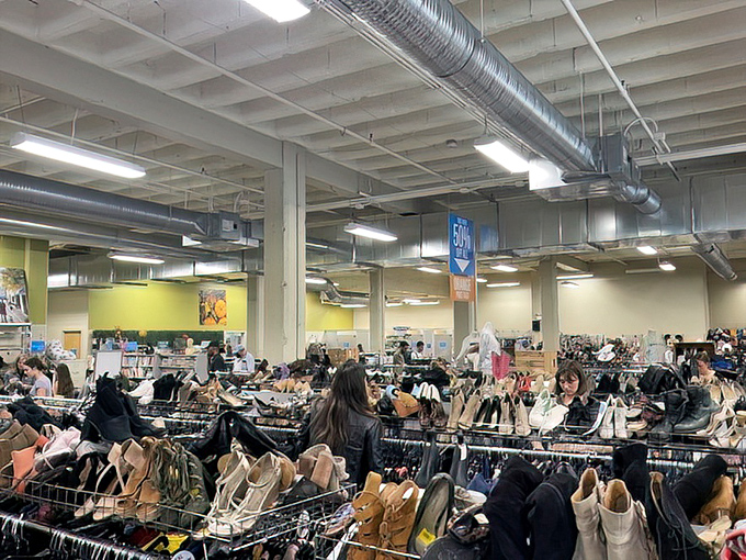 Shoe heaven isn't found in designer boutiques but here, where yesterday's impulse buys become tomorrow's perfect fits at a fraction of retail.