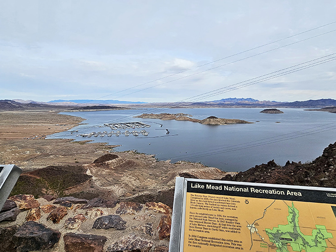 Lake Mead stretches out like nature's infinity pool, making even the most dedicated pool lounger rethink their vacation plans.