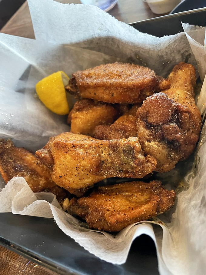 These wings aren't just crispy&mdash;they're having the kind of good day that makes the rest of the chicken jealous.