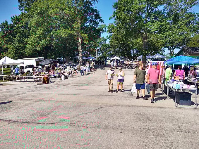 Summer sunshine, shady trees, and the promise of finding that perfect something you never knew you needed&mdash;flea market nirvana.