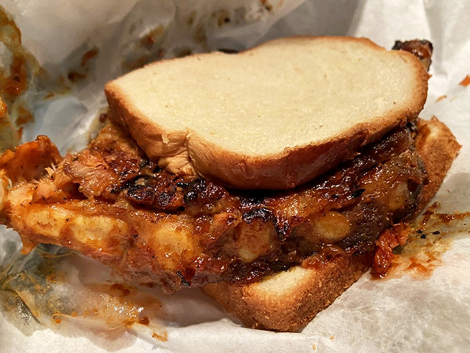 This sandwich doesn't just blur the line between meat and bread&mdash;it completely redefines the relationship in the most delicious way possible.