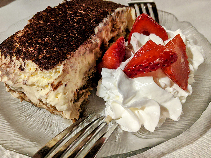 Their tiramisu doesn't just end a meal&mdash;it provides closure, with coffee-soaked layers and fresh strawberries offering the perfect sweet farewell.