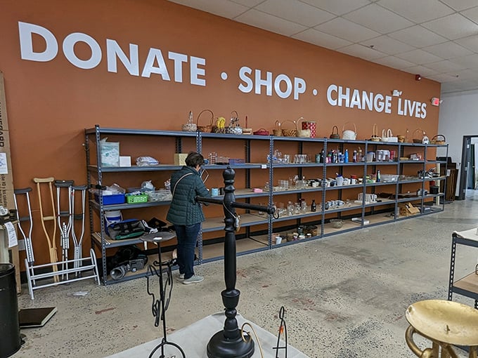 The store's mission statement isn't just wall decoration&mdash;it's the heartbeat behind every transaction. Shop, donate, transform lives.