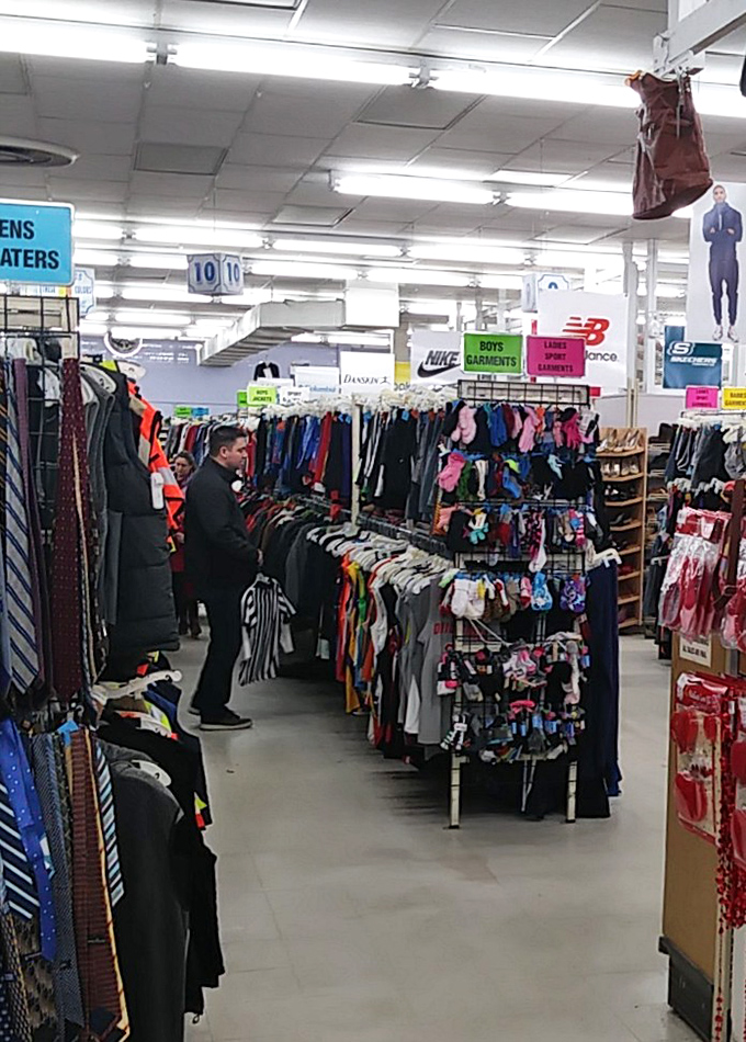 The men's department offers everything from casual wear to business attire, proving style doesn't have to come with a first-owner price tag.