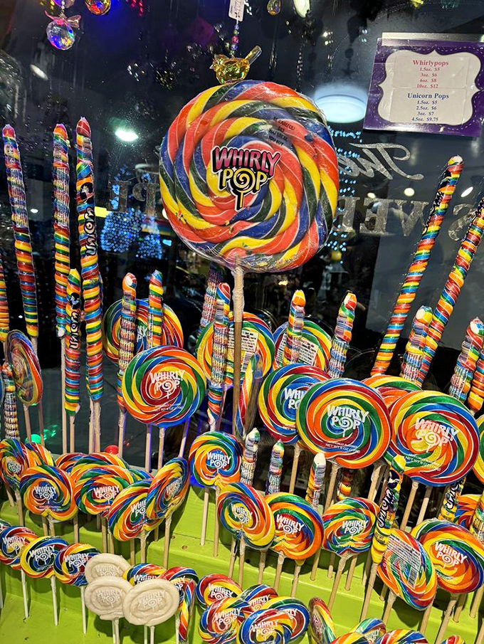 Whirly Pops: the lollipops so massive they could double as small workout equipment. Your dentist just felt a disturbance in the force.