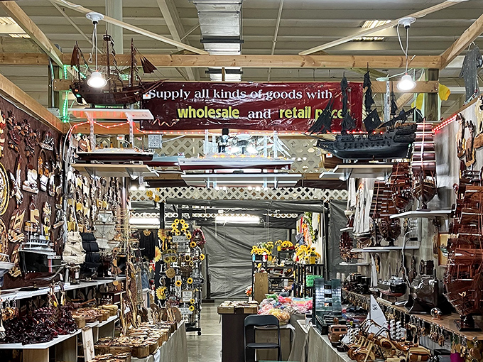 Maritime magic in miniature! These handcrafted wooden ships would make any landlocked Tennessean feel like they've got a piece of seafaring history in their living room.