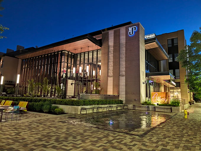 Anthony's Chophouse brings architectural drama to Carmel's dining scene, with lighting that makes both the building and your steak look like stars.