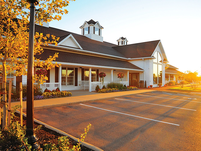 Berlin Farmstead's elegant farmhouse design whispers "come inside" while its kitchen screams "you'll never want to leave!"