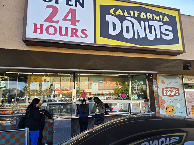 California Donuts' 24-hour neon promise means midnight cravings need never go unsatisfied. Sweet dreams are made of this.