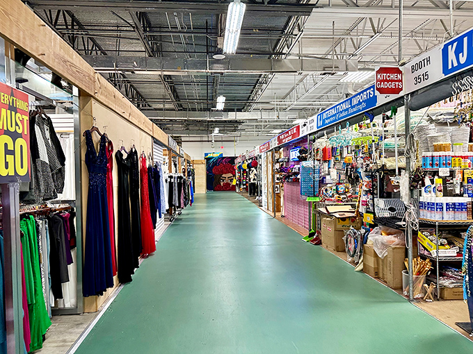 Handbags galore create a leather lover's dream - it's like stepping into a stylish accessory wonderland.