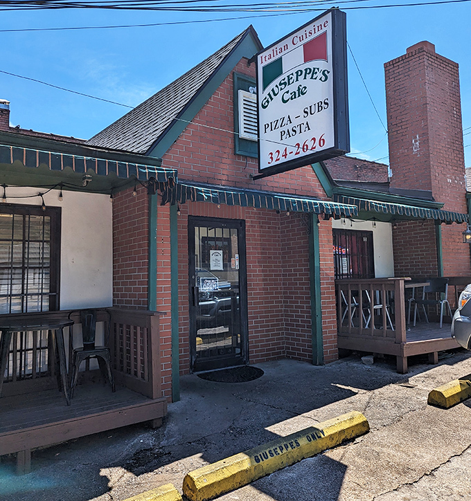 Giuseppe's brick facade and green awnings channel old-world Italian charm, like finding a slice of Rome tucked into Birmingham's streets.