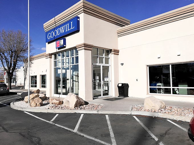 Goodwill's clean lines and desert landscaping create the perfect backdrop for Utah's mountain majesty.