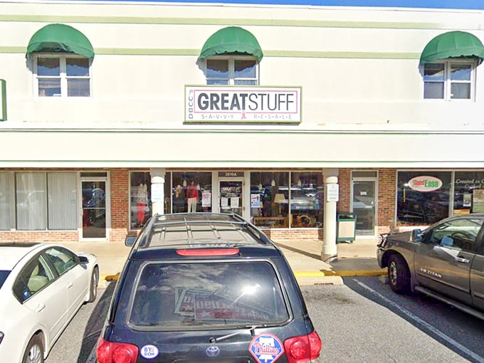 Those distinctive green awnings signal you've arrived at the Rodeo Drive of Delaware thrift stores. Prepare your wallet!