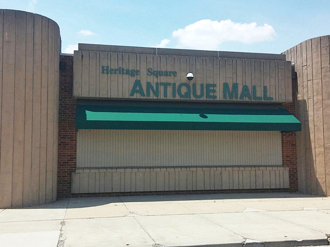 Heritage Square Antique Mall may look unassuming, but behind that green awning lies a labyrinth of vintage delights.