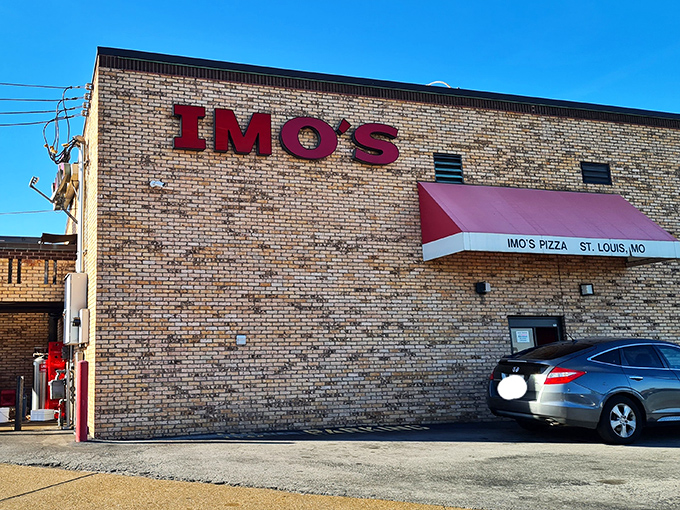 Brick walls hold decades of St. Louis pizza tradition - this is where Provel cheese dreams come true.