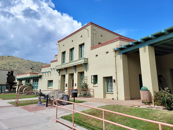 The Douglas Mansion, perched dramatically on the mountainside, offers sweeping views that once surveyed a booming mining empire.