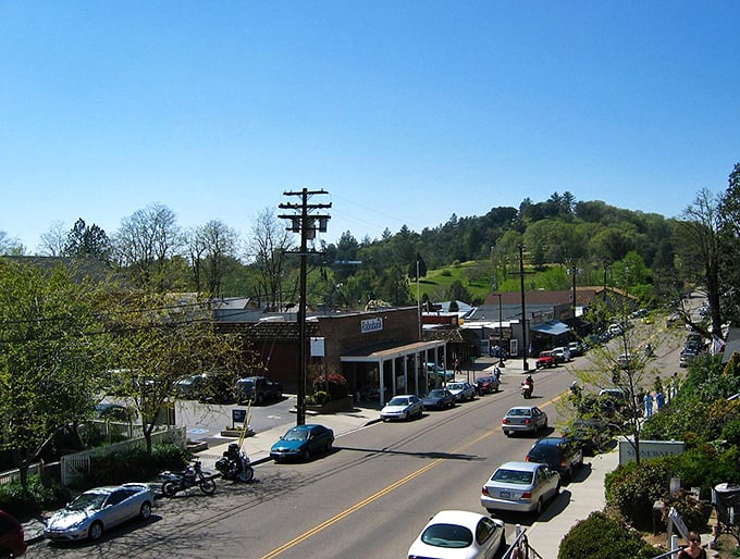 Julian's historic main street looks ready for a horse and buggy to come trotting through at any moment.