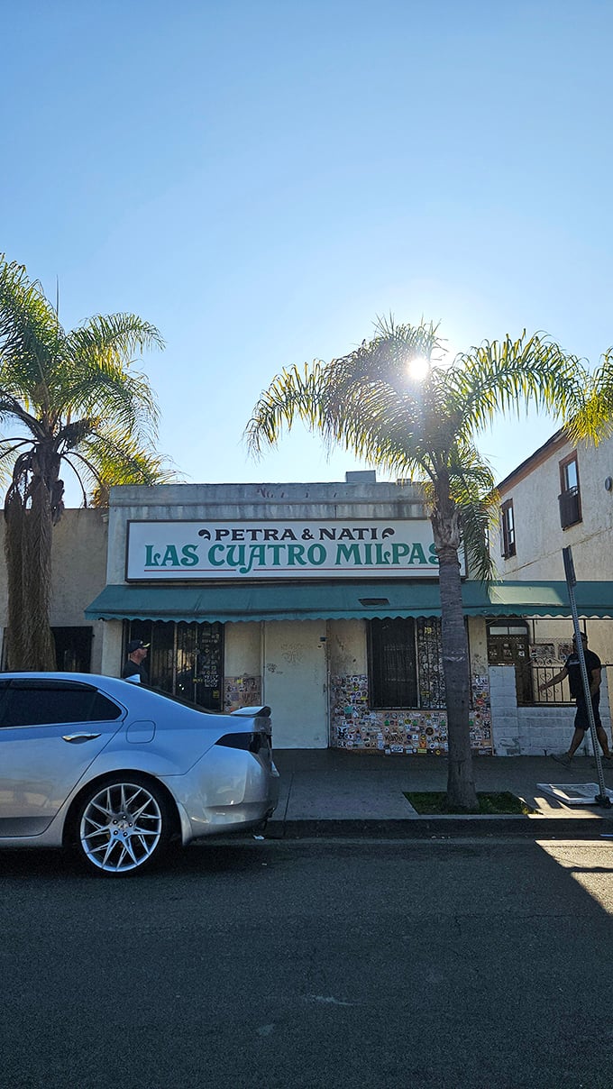 Palm trees and authentic Mexican flavors create the perfect California-meets-Mexico dining experience in Barrio Logan. 