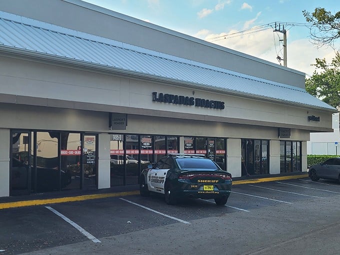 Laspada's storefront may blend into the strip mall landscape, but their flying meat technique is pure sandwich theater.
