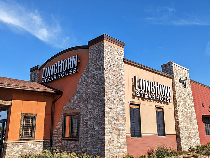 LongHorn's stone facade promises Western authenticity, but it's the consistent quality inside that keeps locals coming back.