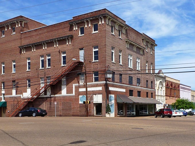 McComb's classic brick buildings house local businesses where your dollar goes further than a marathon runner with a tailwind.