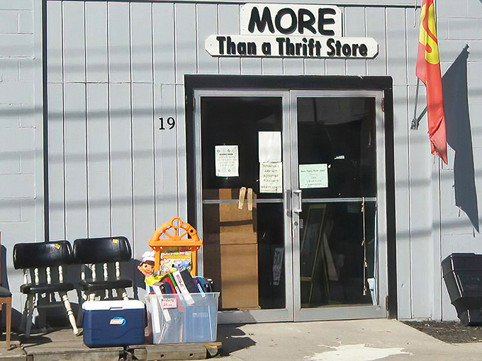 "More Than A Thrift Store" isn't just a name&mdash;it's a promise of unexpected treasures hiding behind this unassuming storefront.