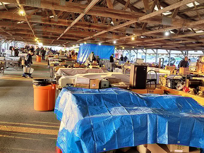 Winter can't stop the hunt! Renninger's indoor section keeps treasure seekers warm while they browse endless aisles of potential finds.