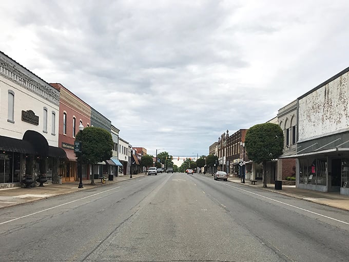 Historic downtown Roanoke Rapids invites leisurely strolls past buildings that remember when life moved at a gentler pace.