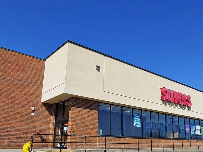 Savers' clean brick-and-beige exterior hides a labyrinth of treasures inside &ndash; retail archaeology at its finest.