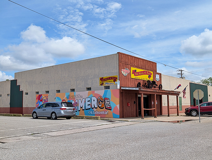 That colorful mural is your first clue&mdash;this isn't your average shop! Good Vibes Collectibles brings pop culture treasures to Commerce.