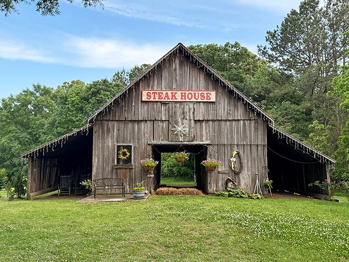 This weathered barn in Rockmart isn't just picturesque &ndash; it's home to steaks that would make a vegetarian reconsider.