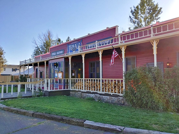 Tumalo Feed Co.'s classic Western fa&ccedil;ade stands as a red reminder that sometimes the best steaks come with a side of nostalgia.