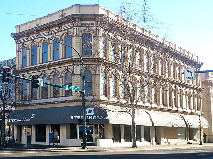 Walla Walla's historic downtown buildings stand proudly against blue skies, offering charm without the big-city price tag.