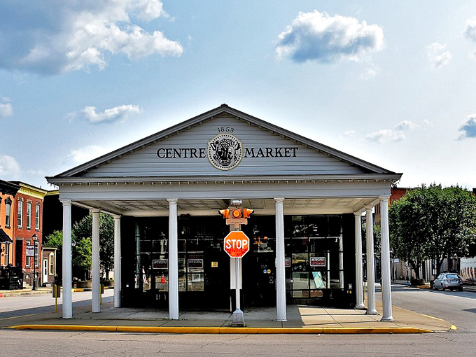 History meets commerce! Centre Market's classic architecture provides a dignified backdrop for modern treasure hunting adventures.