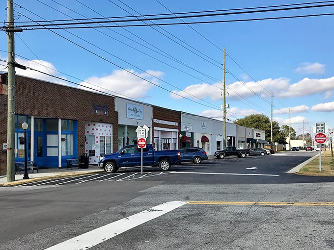 Winterville's courthouse commands respect with its classical columns, proving small towns can think big about civic pride.