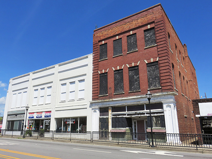 The American flag stands proud over Bamberg's brick-paved square. Some traditions, like affordable small-town living, never go out of style.