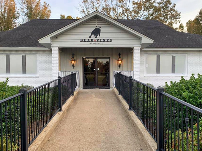 Those lanterns aren't just lighting the way – they're beckoning you toward steak nirvana!