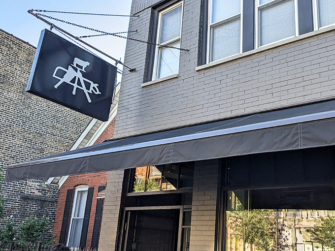 The simple black and gray facade hides Chicago's worst-kept secret &ndash; some of the city's most serious dry-aged beef lives here.